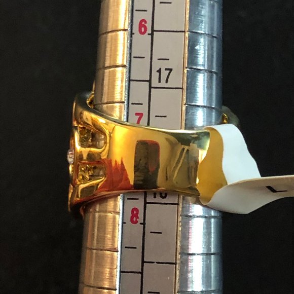 Camille Lucie | Jewelry | Gold Crystal Knuckle Statement Ring Camille ...